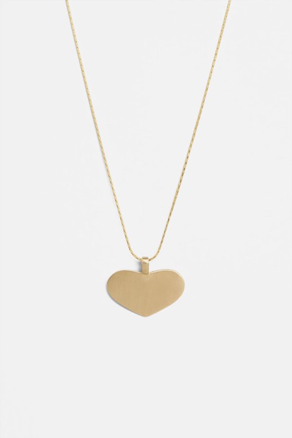 Gold Heart Necklace - Zur Alon